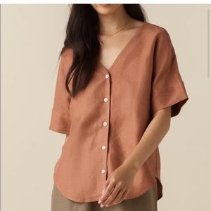 VETTA | Tops | Nwt Vetta Capsule Collection The Girlfriend Shirt Xl ...